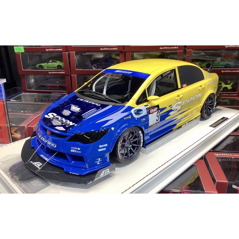 One Model 1/18 Honda Civic FD2 Spoon Racing 中置引擎 | 蝦皮購物