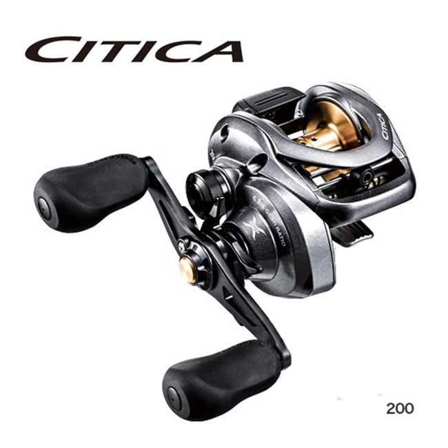 SHIMANO CITICA 路亞捲線器【百有釣具】200HG/201HG-L 剛健力&極佳握特性 多功能路亞捲線器 | 蝦皮購物