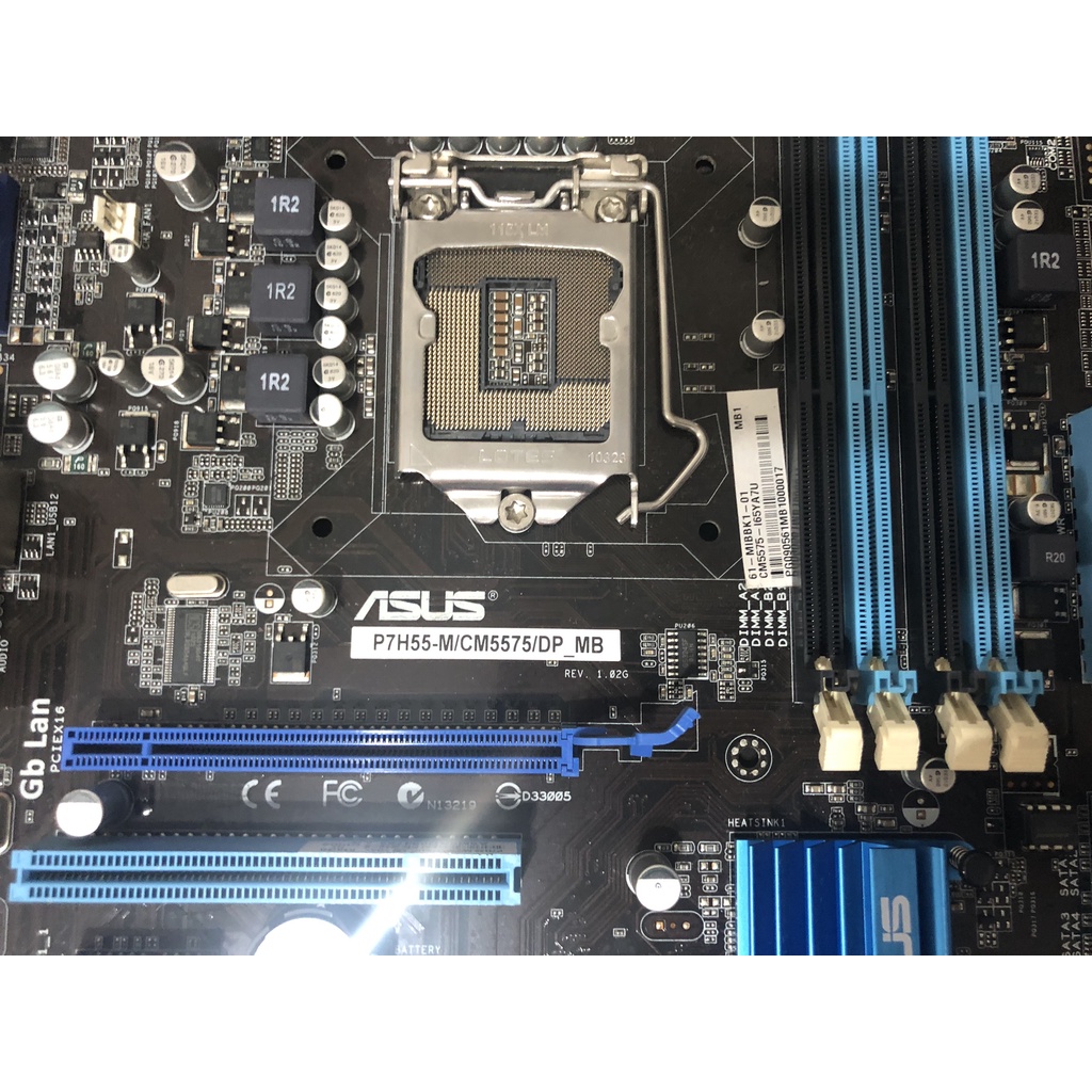 二手良品 p7h55-m cm5575 dp-mb 華碩主機板 ASUS | 蝦皮購物