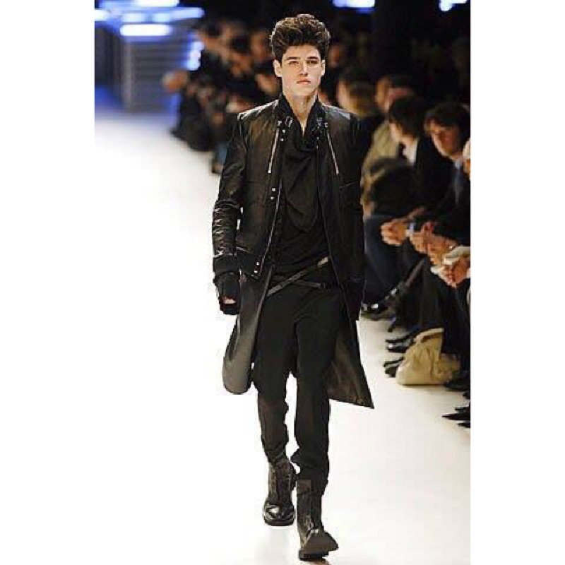Dior HOMME 07AW 秀上騎士立領皮衣 44號 訂製 slp hedi slimane | 蝦皮購物