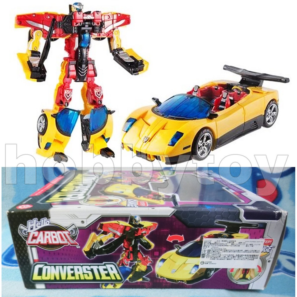 正版 HELLO CARBOT 衝鋒戰士 疾速旋風 敞篷跑車 跑車 變形機器人 韓國 CHOIROCK 陸地 最速 | 蝦皮購物