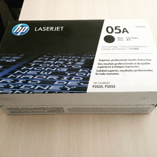 （降價）HP Laserjet CE505A 原廠黑色碳粉匣。因為外包裝盒泡水故移除外包裝。本體未拆封，說明書仍在。 | 蝦皮購物