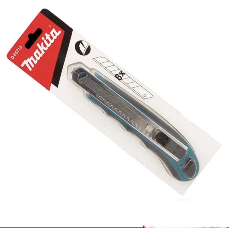 含税 makita 牧田 D-65713 藍色 工業級 美工刀 18mm | 蝦皮購物