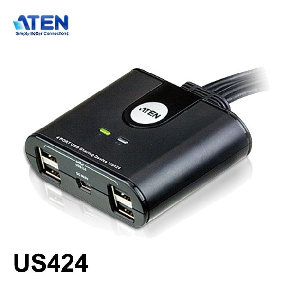 【MR3C】含稅附發票 ATEN 宏正 US424 USB 2.0 4埠USB切換器 USB週邊分享裝置 | 蝦皮購物