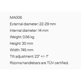 【ST】Rizoma MA006B/MA006 黑色 車手/把手/鋁合金車手/外露把手/粗把/寬把/平把/低把 通用型 | 蝦皮購物