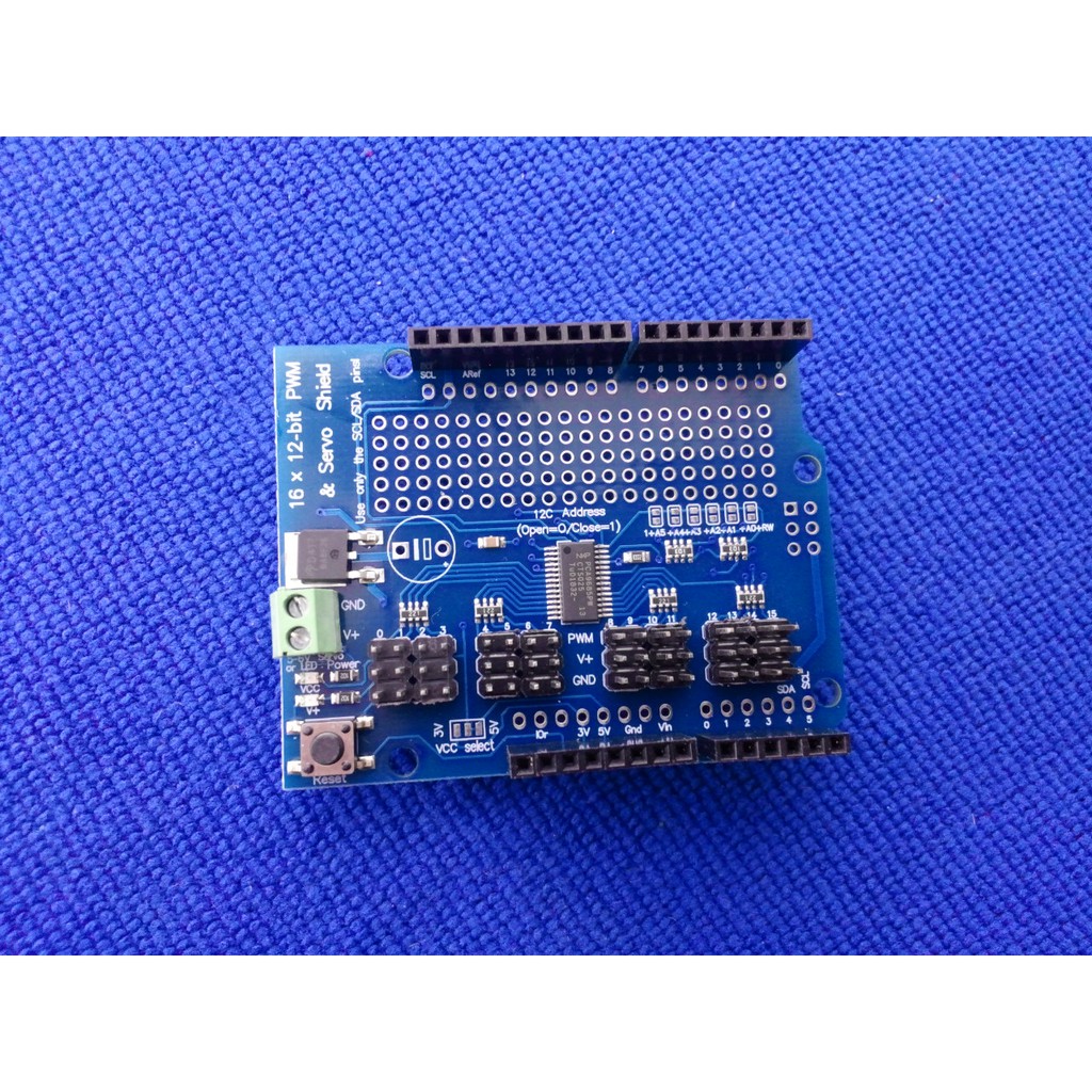 16 Channel 12-bit PWM/Servo Shield 16路舵機驅動模塊 | 蝦皮購物