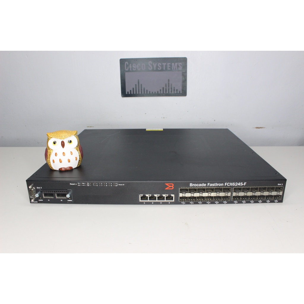 Brocade Fastiron FCX624S-F 24-Port Managed Network Switch | 蝦皮購物