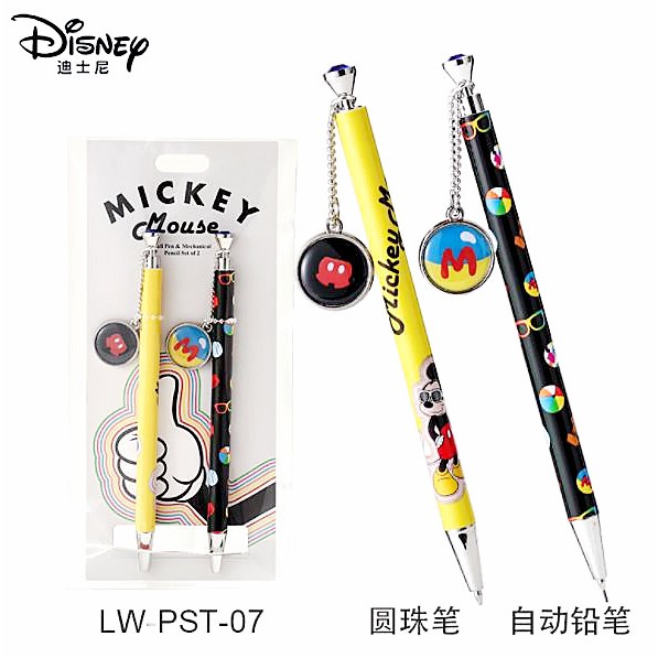 圓珠筆 +自動筆 兩款入迪士尼正品米奇自動鉛筆 文具 卡通筆 套裝可愛創意筆 原子筆 自動鉛筆 附發票+台灣出貨 | 蝦皮購物