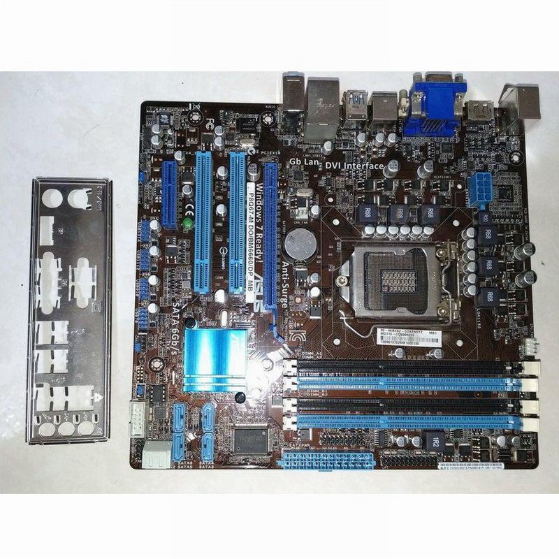 華碩 P8Q67-M DO-BM6660-DP_MB 主機板、1155腳位、DDR3、USB 3.0、拆機良品、附檔板 | 蝦皮購物