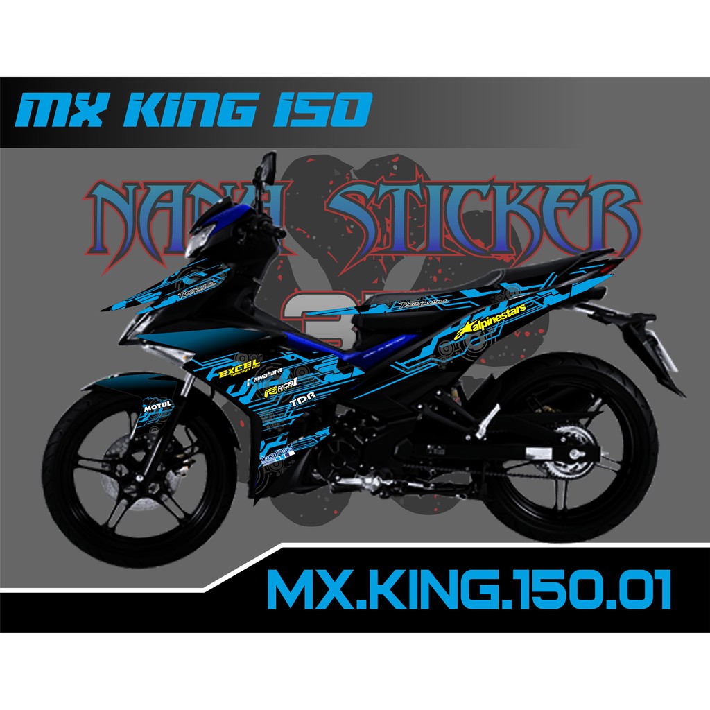 條紋 MX KING 150 STICKER MX KING 150 摩托車變體清單 STICKER MX KING C | 蝦皮購物