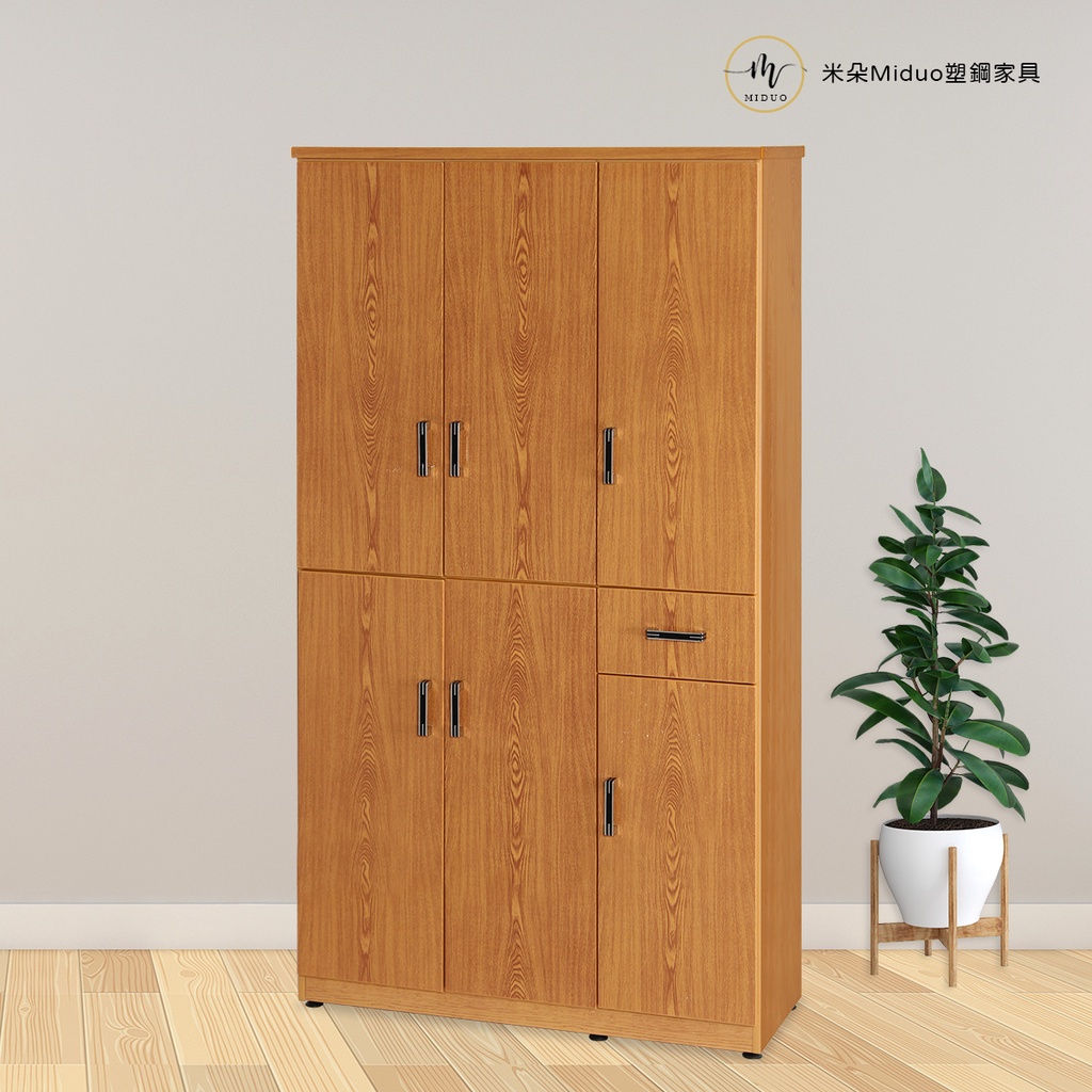 【米朵Miduo】3.2尺六門一抽塑鋼鞋櫃 玄關櫃 防水塑鋼家具 | 蝦皮購物