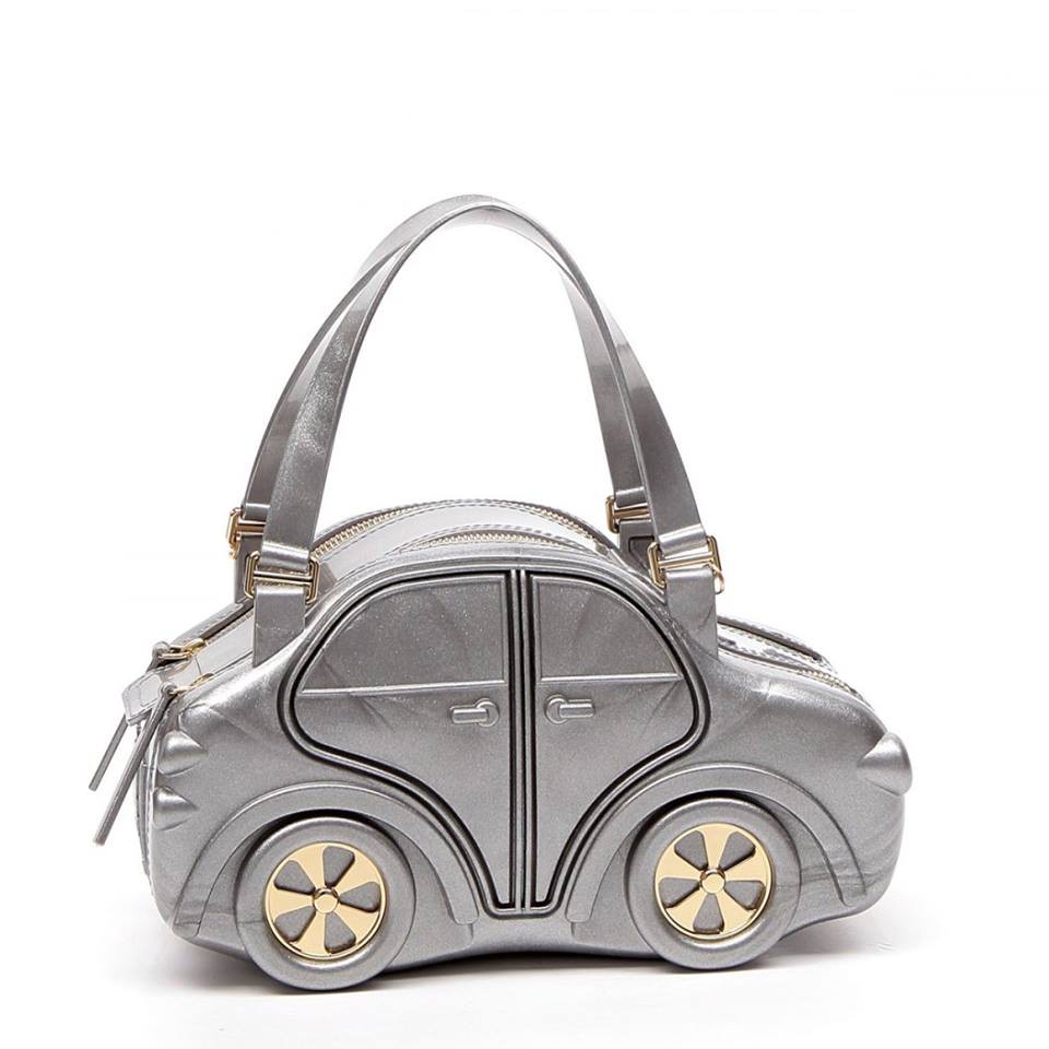 Braccialini Carina Bag 銀 立體車車包 蝦皮購物