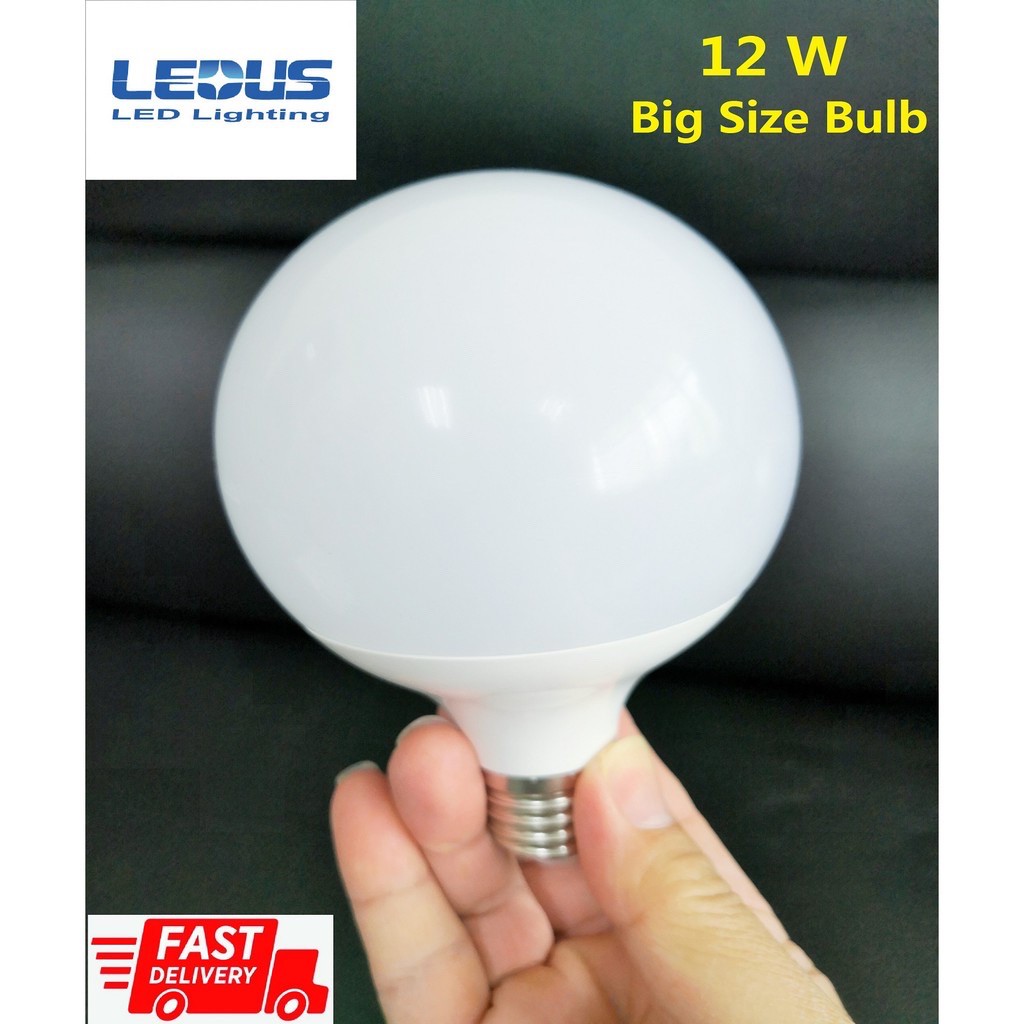 Ledus LED 燈泡, 大尺寸燈泡 -12W / E27 Lampu LED 燈泡 Mentol Besar (僅冷 | 蝦皮購物