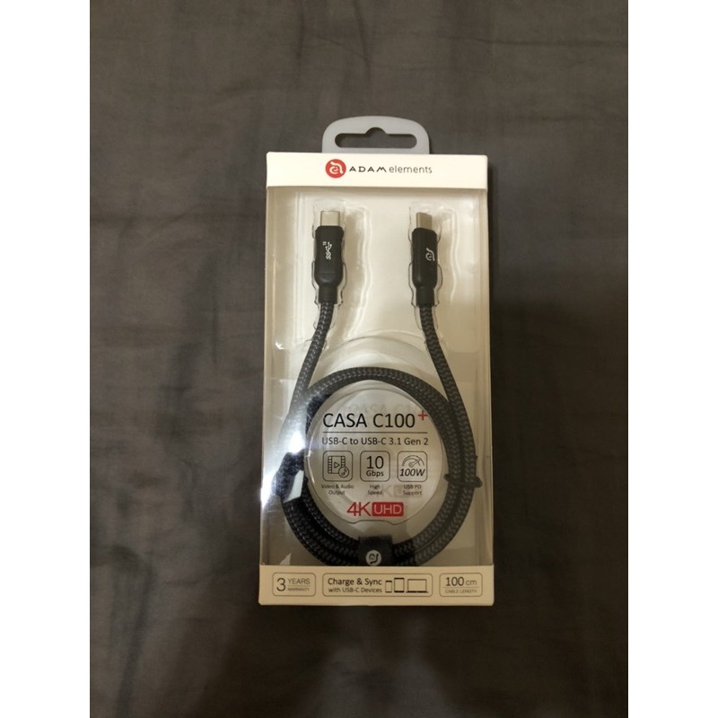 ADAM 亞果 CASA C100+ C轉C 充電 傳輸 線 | 蝦皮購物