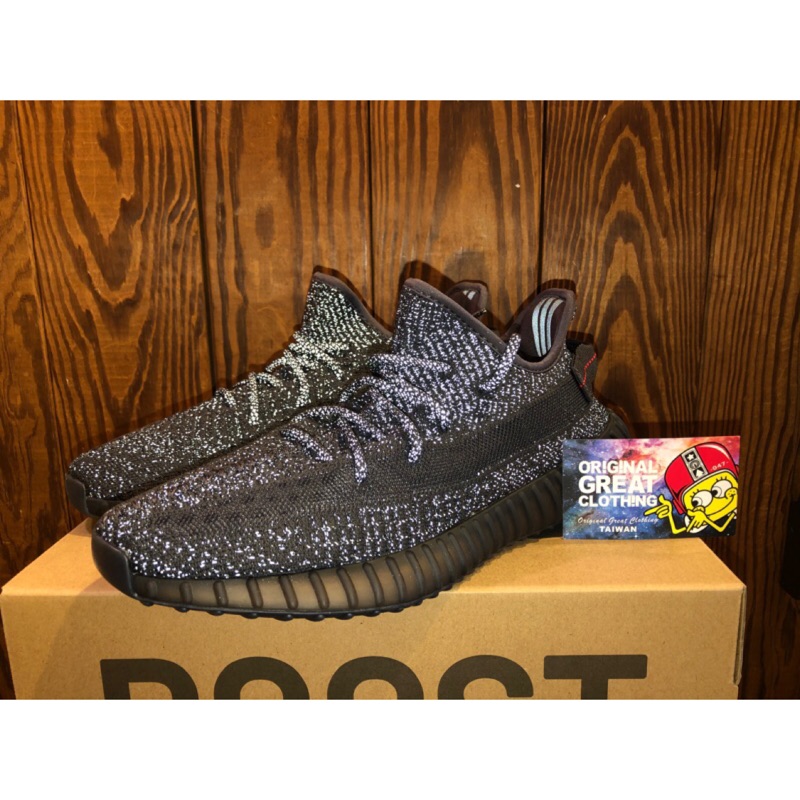 {OGC} ADIDAS YEEZY BOOST 350 V2 黑魂 全反光 FU9007 | 蝦皮購物
