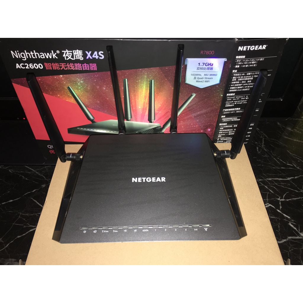 NETGEAR R7800 夜鷹X4S 2.4G 5G 路由器 分享器 WIFI分享器 WIFI路由器 高速路由器 | 蝦皮購物