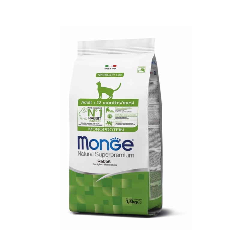 [小扁臉]Monge 瑪恩吉 天然全能飼料 貓飼料 貓糧 400g 1.5kg | 蝦皮購物