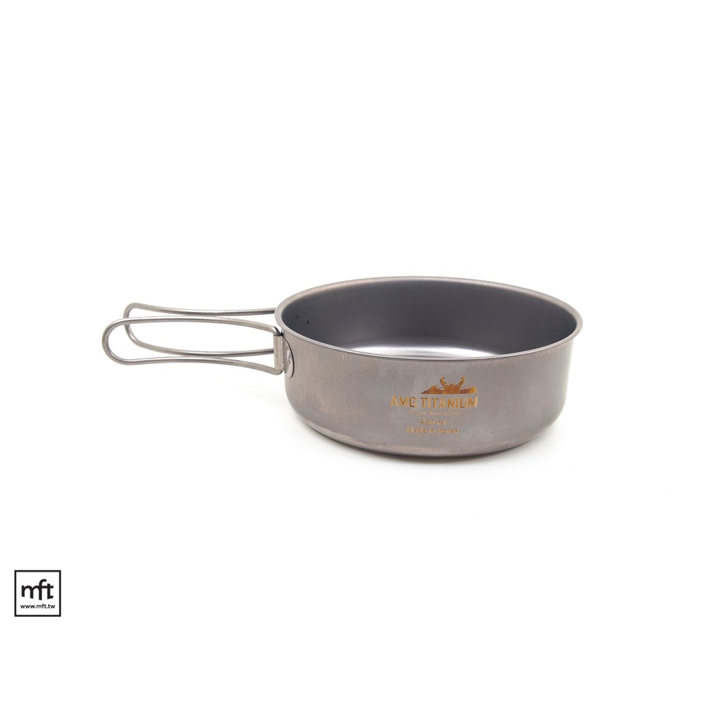 MFT 韓國 AMG Titanium Bowl Pot 純鈦 折柄杯碗 490ml | 蝦皮購物