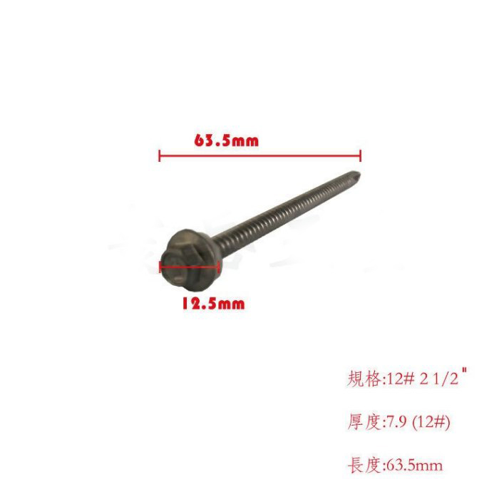 【singcoco】50支售 小尺寸 六角頭木工釘 白鐵 六角頭尖尾釘 鐵板牙 木螺絲釘 鐵工木工 | 蝦皮購物