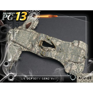 【玩模坊AH-03】1/6 美軍 陸軍 防彈背心 UCP IOTV GEN2 Vest ACU 模型 | 蝦皮購物