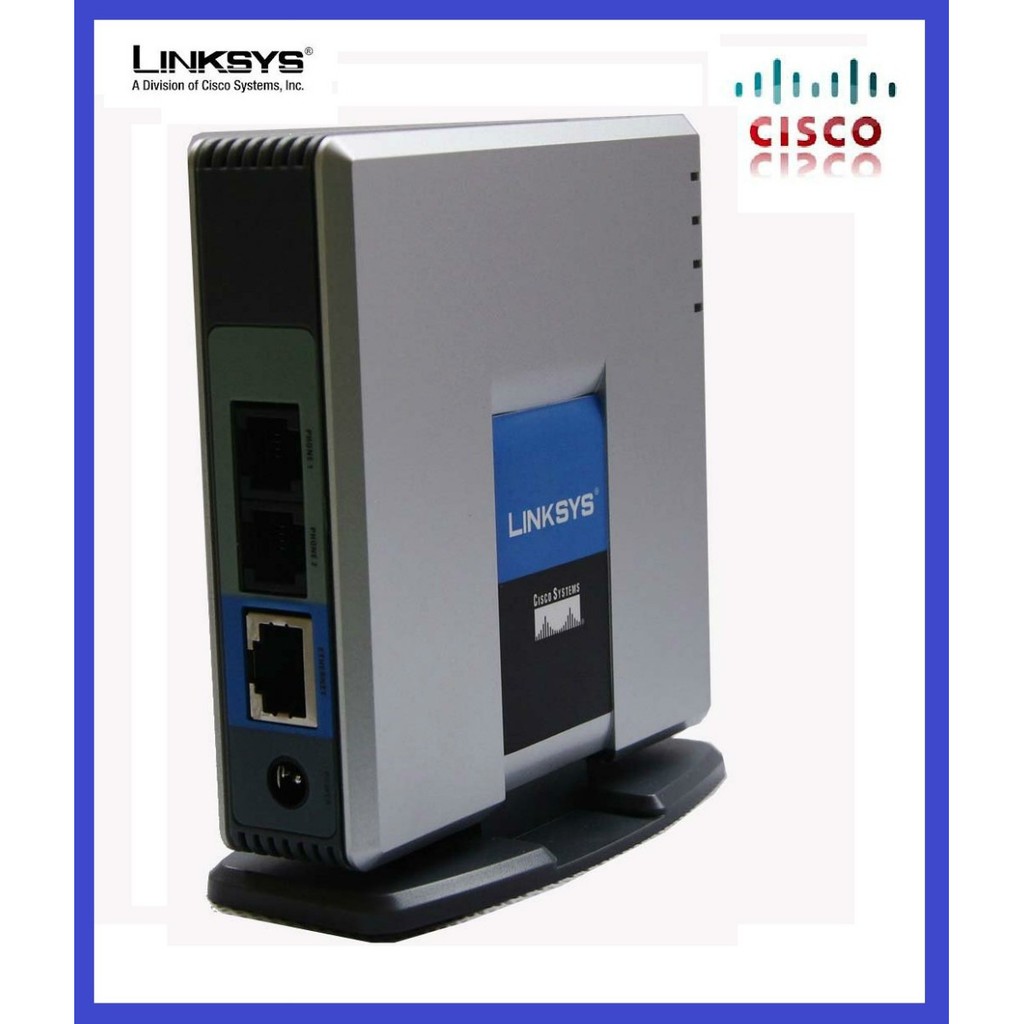 全新 Cisco Linksys PAP2T 2 FXS VoIP SIP ATA IP Phone 網路電話 節費器 | 蝦皮購物