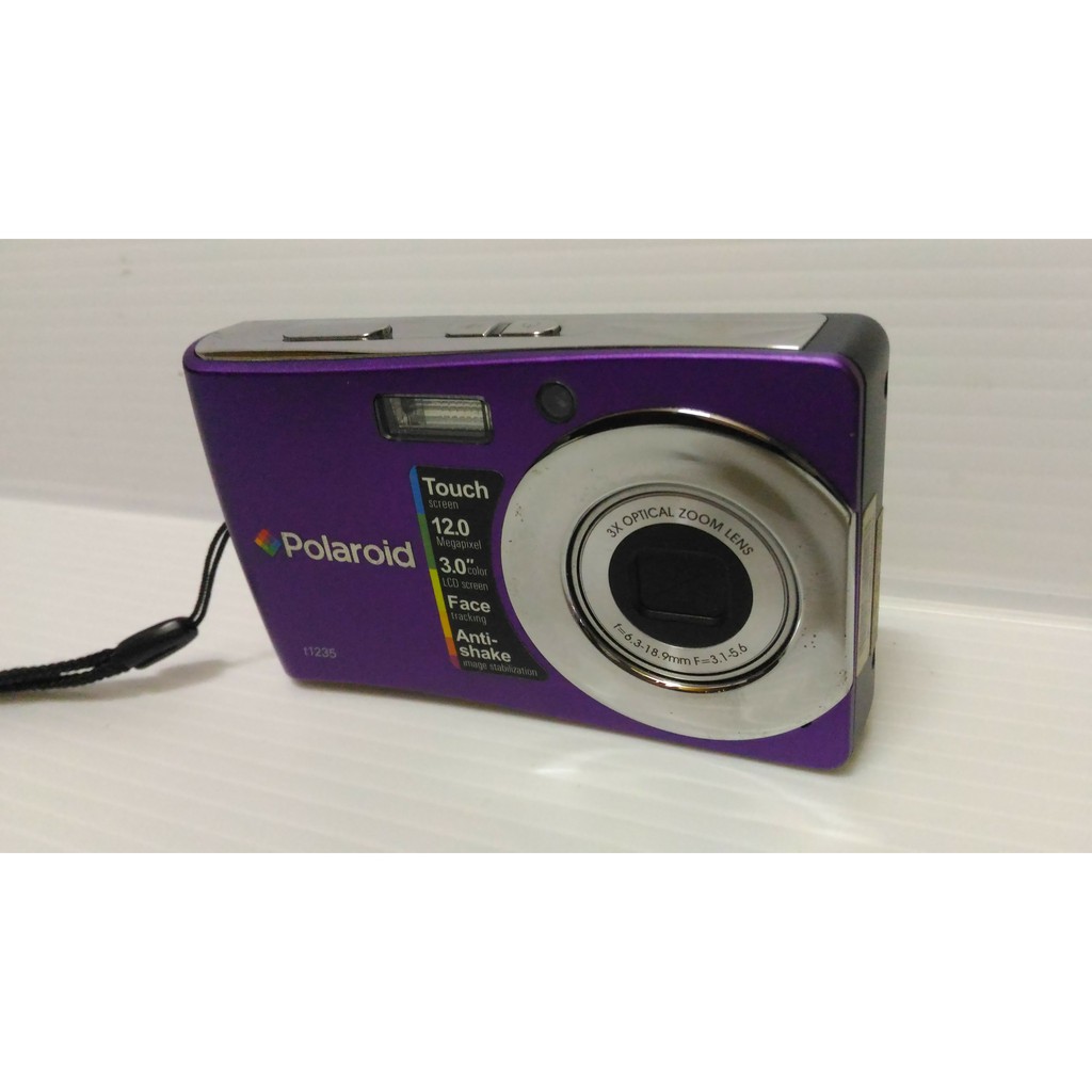 聚焦異常 零件機 無附件 Polaroid t1235 螢幕觸控1200萬畫素數位相機 | 蝦皮購物