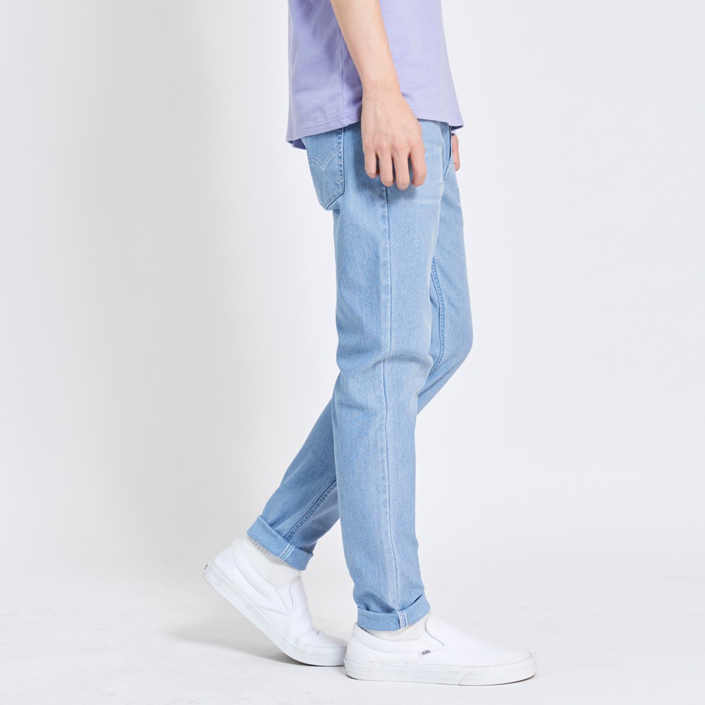 EDWIN 男款 迦績 EJ6冰河玉錐形褲(漂淺藍) | 蝦皮購物