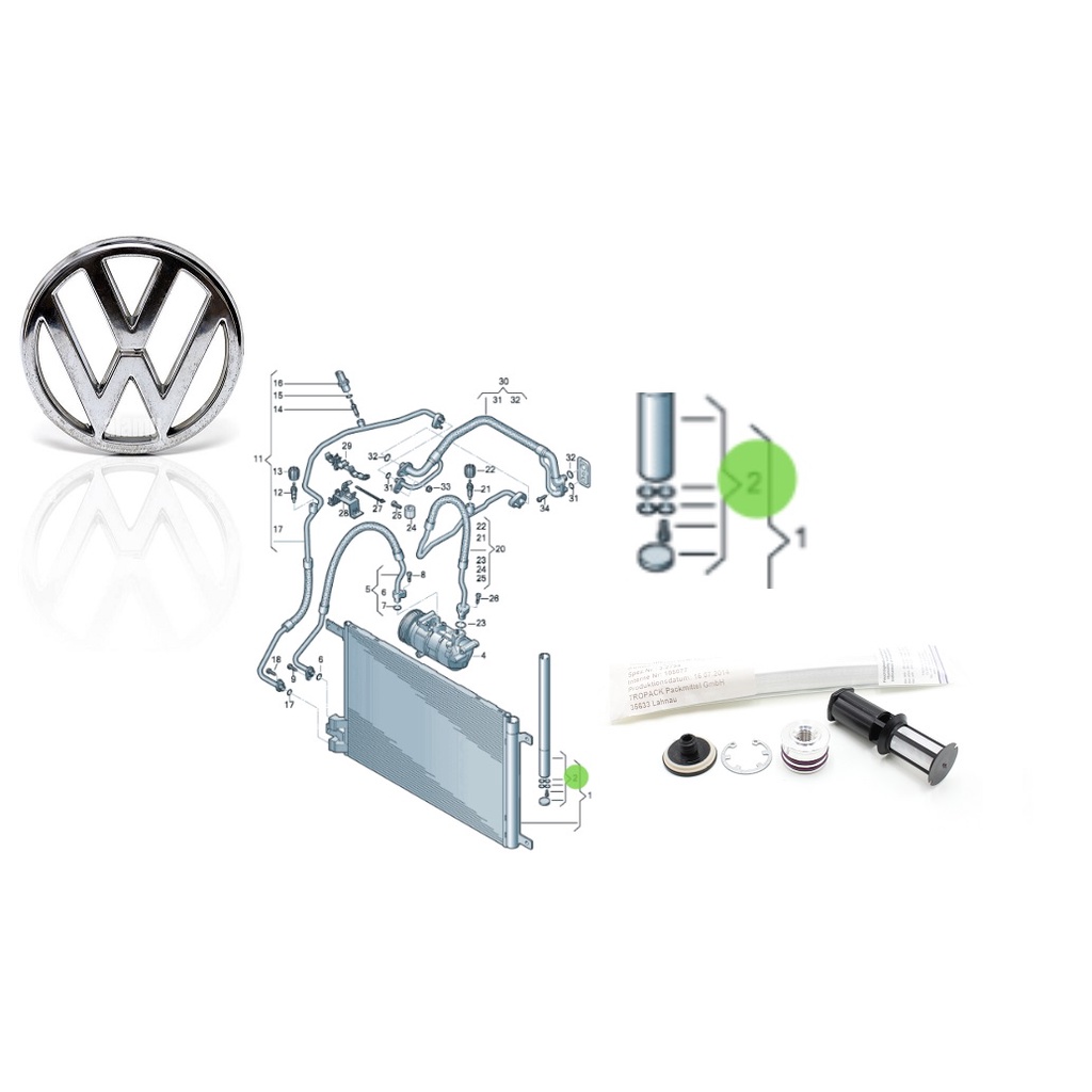 VAG 車系 冷氣空調系統乾燥瓶/包(OEM) | 蝦皮購物