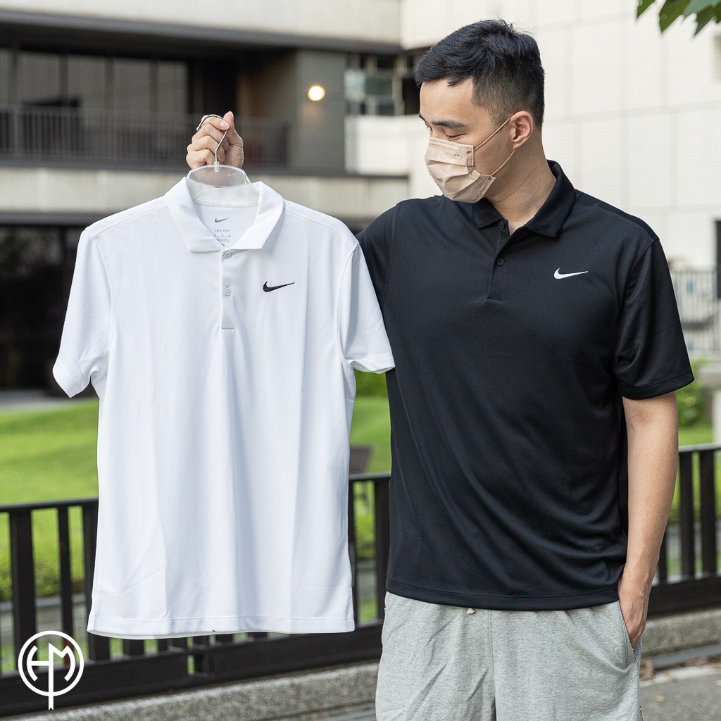 🏀小飛人潮流🏀 NIKE Court Dri-FIT 男裝 短袖 POLO 網球 休閒 排汗 白 黑 DH0858100 | 蝦皮購物
