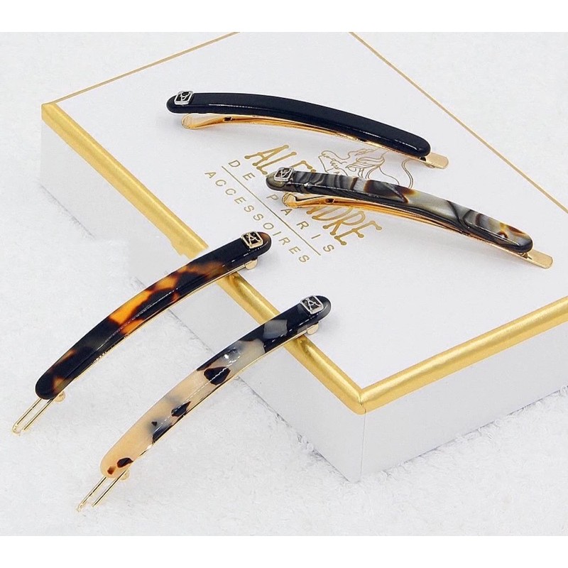 基本款 髮夾 法國品牌 專櫃正品 髮飾 ALEXANDRE DE PARIS 亞歷山卓 邊夾 簡約 | 蝦皮購物