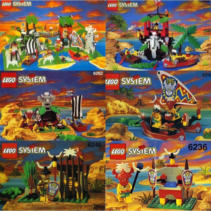 LEGO 6278 6262 6264 6256 6236 6246 (二手) 海盜土住野人全系列 | 蝦皮購物