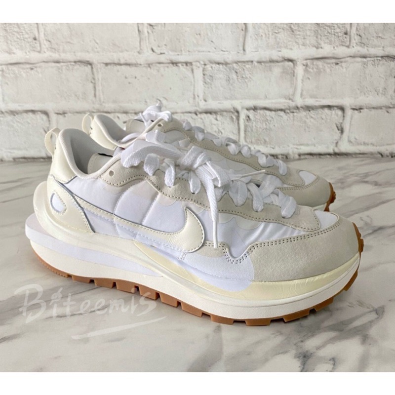 現貨Sacai x Nike VaporWaffle 聯名 解構 奶油白 黑魂 生膠底DD1875-100-001 | 蝦皮購物