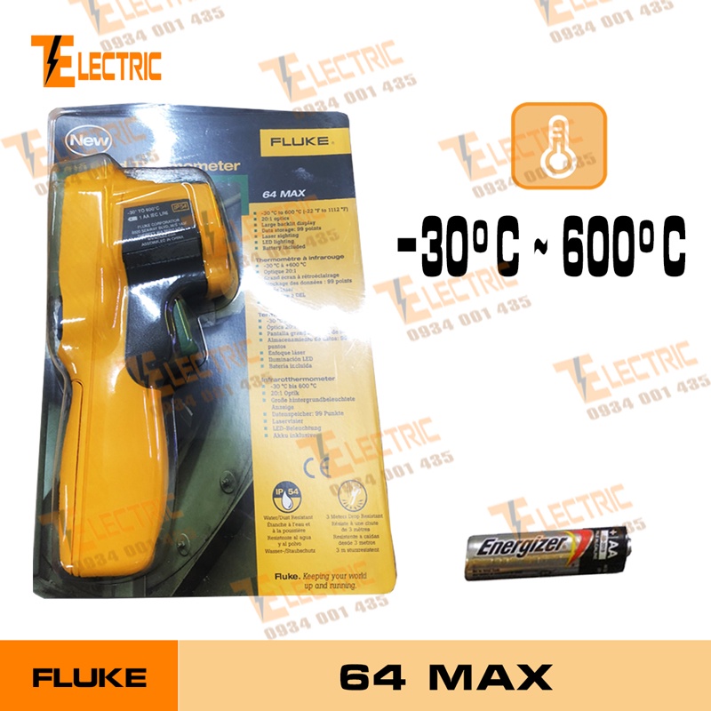 Fluke 64Max 紅外測溫裝置從 -30 到 600 度 Fluke 64 Max | 蝦皮購物