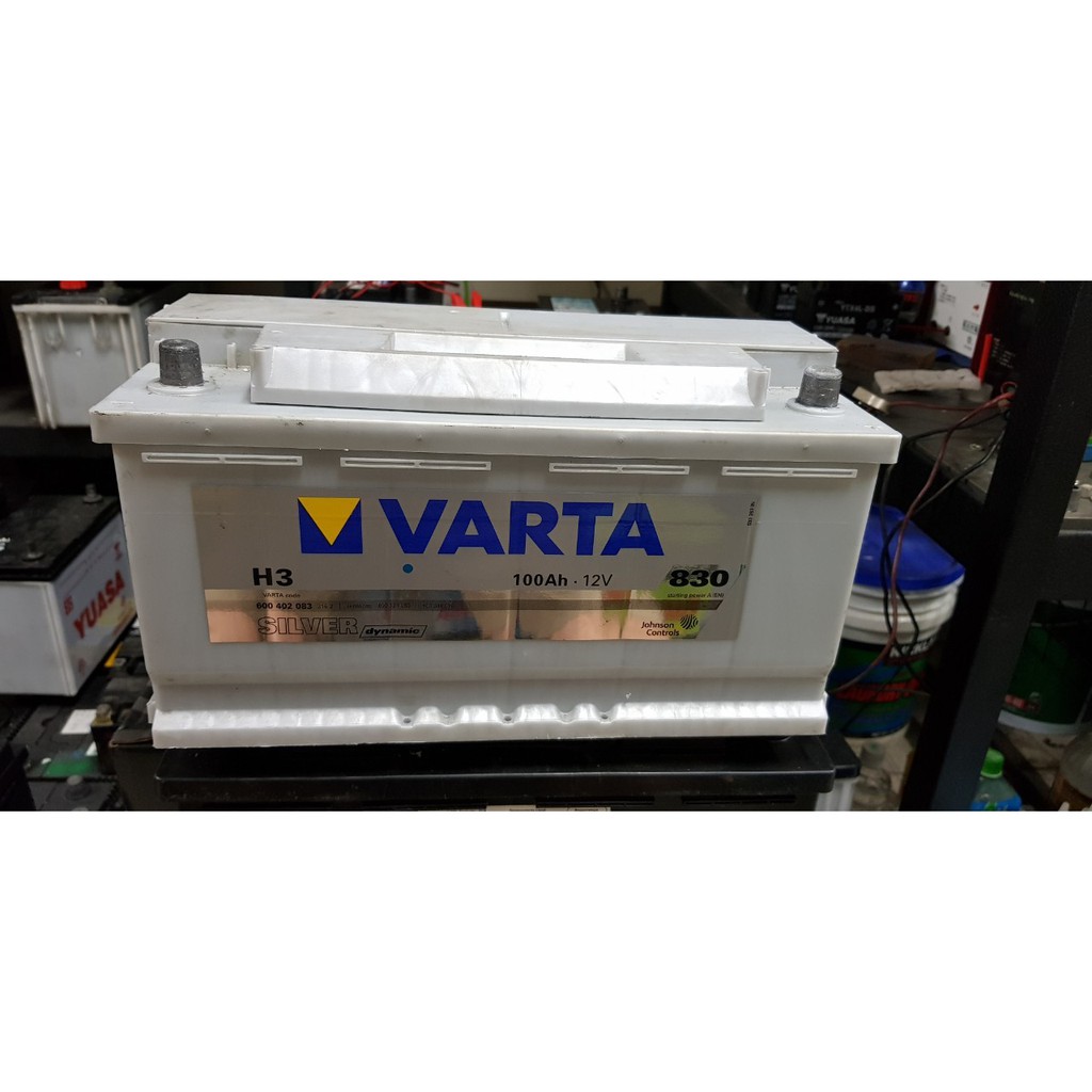 (二手中古電池) VARTA H3 60044 100A 銀合金汽車電池 數值漂亮，品項優 歐系車專用 | 蝦皮購物