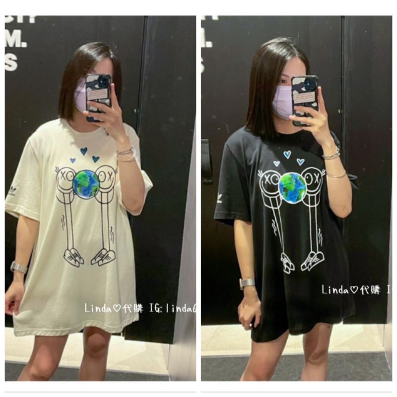 Linda ️代購 ⚠️ Adidas X Andre 地球 MRA 聯名 中磅 棉T 黑HR7113 白Hl9239 | 蝦皮購物
