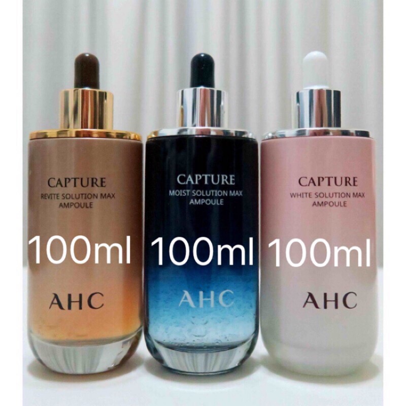 現貨 【KMU韓國美妝】 新款 AHC 100ml 重生 精華 逆轉時空 逆時空 新時空 安瓶 玻尿酸 保濕 50ml | 蝦皮購物