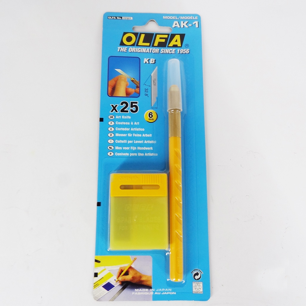 OLFA 筆刀AK-1型 筆刀 雕刻刀 工作刀 OLFA筆刀刀片KB (日本包裝型號XB10型) KB型 KB刀片 | 蝦皮購物