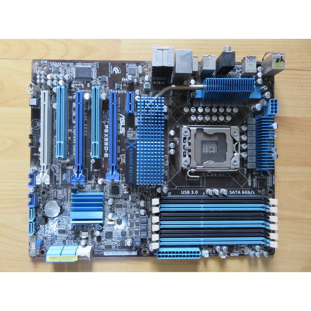 A.1366主機板-華碩 P6X58D-E DDR3雙通道 i3/i5/i7 X58北桥+ICH10R 直購價2950 | 蝦皮購物