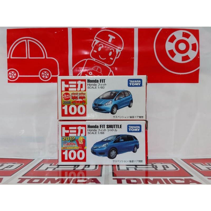 Tomica No.100 Honda FIT | 蝦皮購物