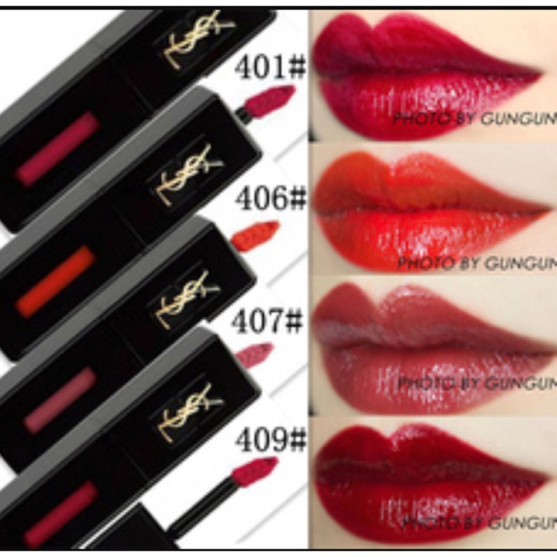 現貨🎉YSL#407最後剩兩隻而已#YSL奢華緞面漆光唇釉 全新 現貨🎉 | 蝦皮購物