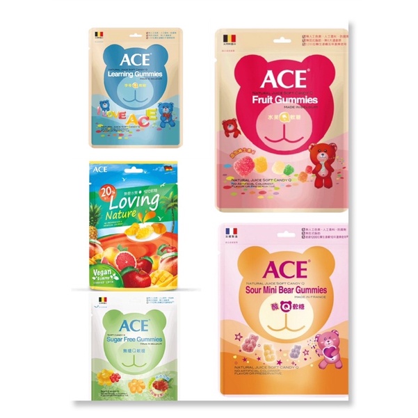 ACE 】軟糖 / 字母軟糖 /水果軟糖/小熊軟糖 小包48G | 蝦皮購物