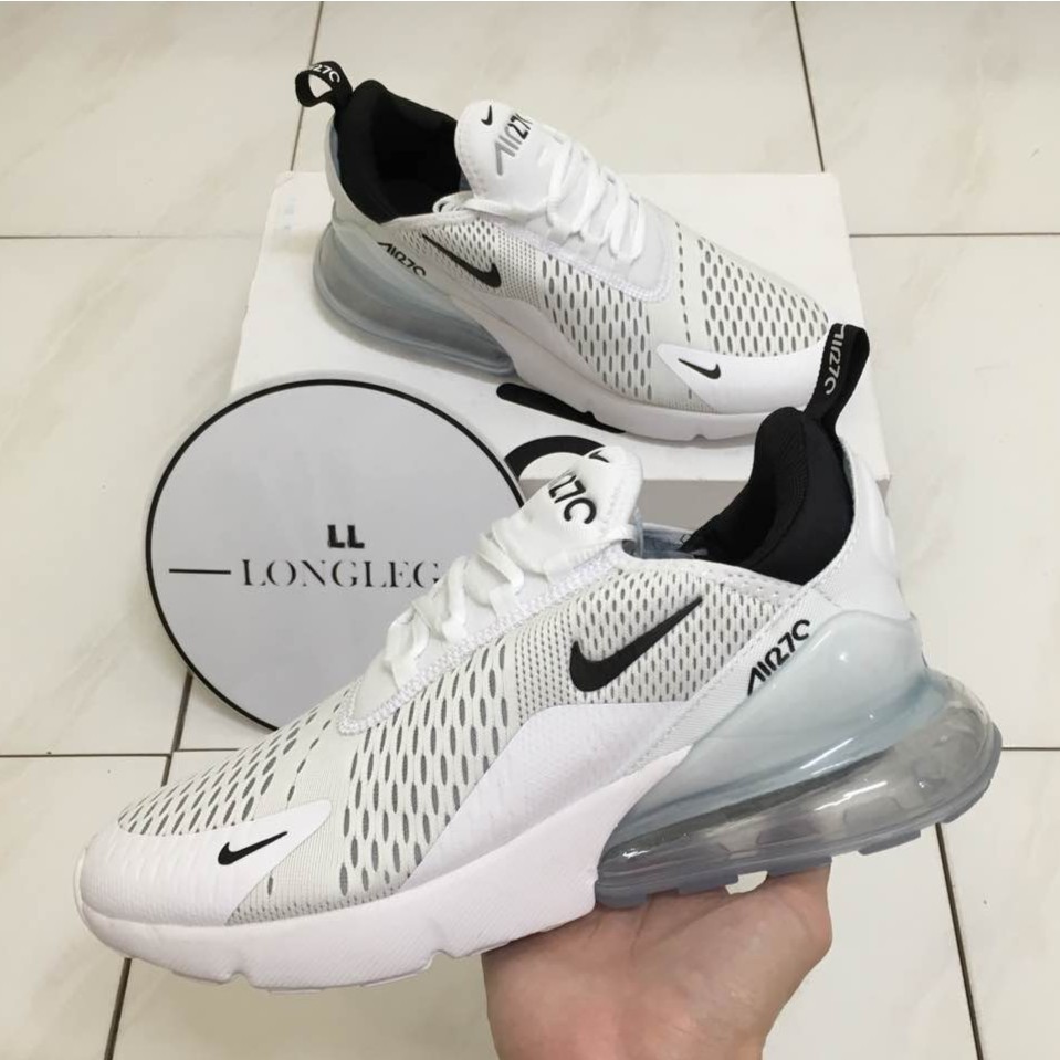 【正貨爆款】Nike Air Max 270 全白 天使白 黑白 黑勾 半氣墊 AH8050-100 慢跑鞋 | 蝦皮購物