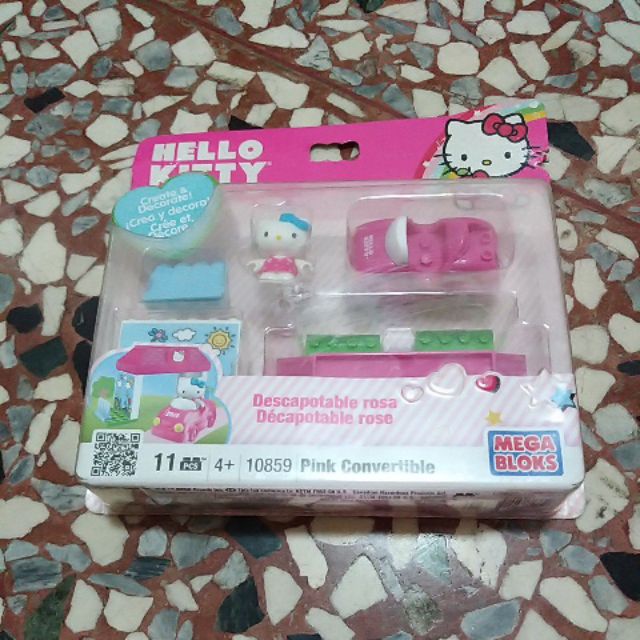Peggy6693玩具商舖~Hello kitty 積木10859 Pink Convertible~特價中 | 蝦皮購物