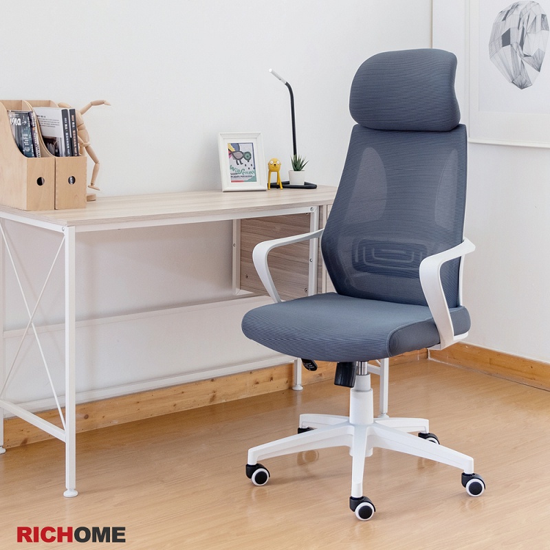 RICHOME 塔拉辦公椅(靜音PU輪)(D型扶手)-3色 網椅 辦公椅 電腦椅 工作椅 CH1304 | 蝦皮購物