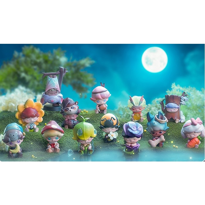 【芸芸玩具】 可挑款 Dimoo 森林之夜 系列 盲盒 公仔 盒玩 盒抽 泡泡瑪特PopMart 野人 向日葵 蘑菇 夜 | 蝦皮購物