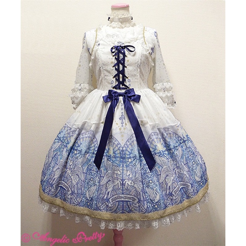 AP 教堂馬 Dress+脖飾+頭紗+襪子 OP JSK angelic pretty 日牌 Lolita | 蝦皮購物