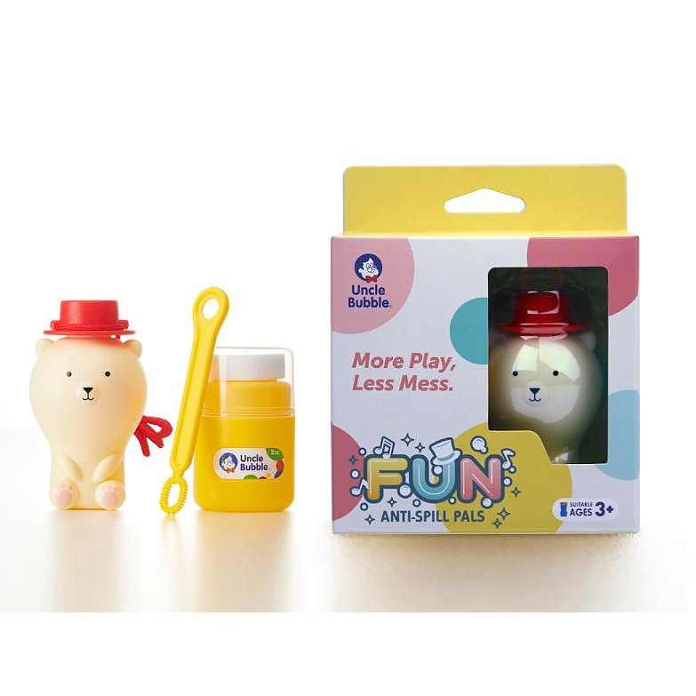 安可堡Uncle Bubble不灑泡泡瓶/ FUN系列/ 白熊 (帽蓋顏色隨機出貨) eslite誠品 | 蝦皮購物