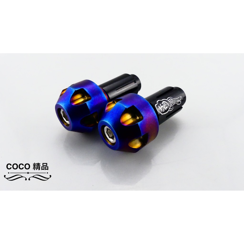 COCO機車精品 JS 車把端子 白鐵鍍鈦 端子 握把端子 適用 勁戰 四代 五代 BWS SMAX FORCE | 蝦皮購物