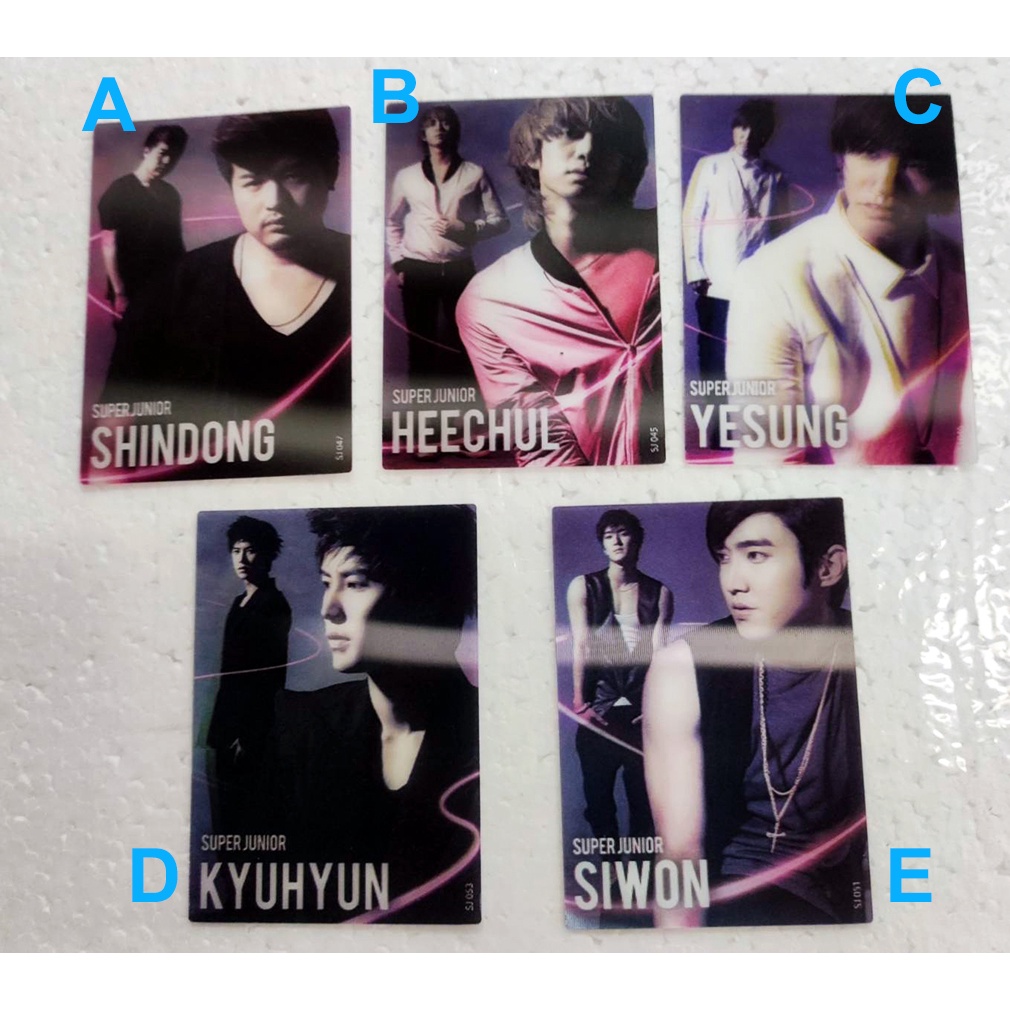 Super Junior [ 官方小卡 (分售) ] SJ SuJu 始源 神童 希澈 藝聲 圭賢 韓星 Kpop 收藏 | 蝦皮購物