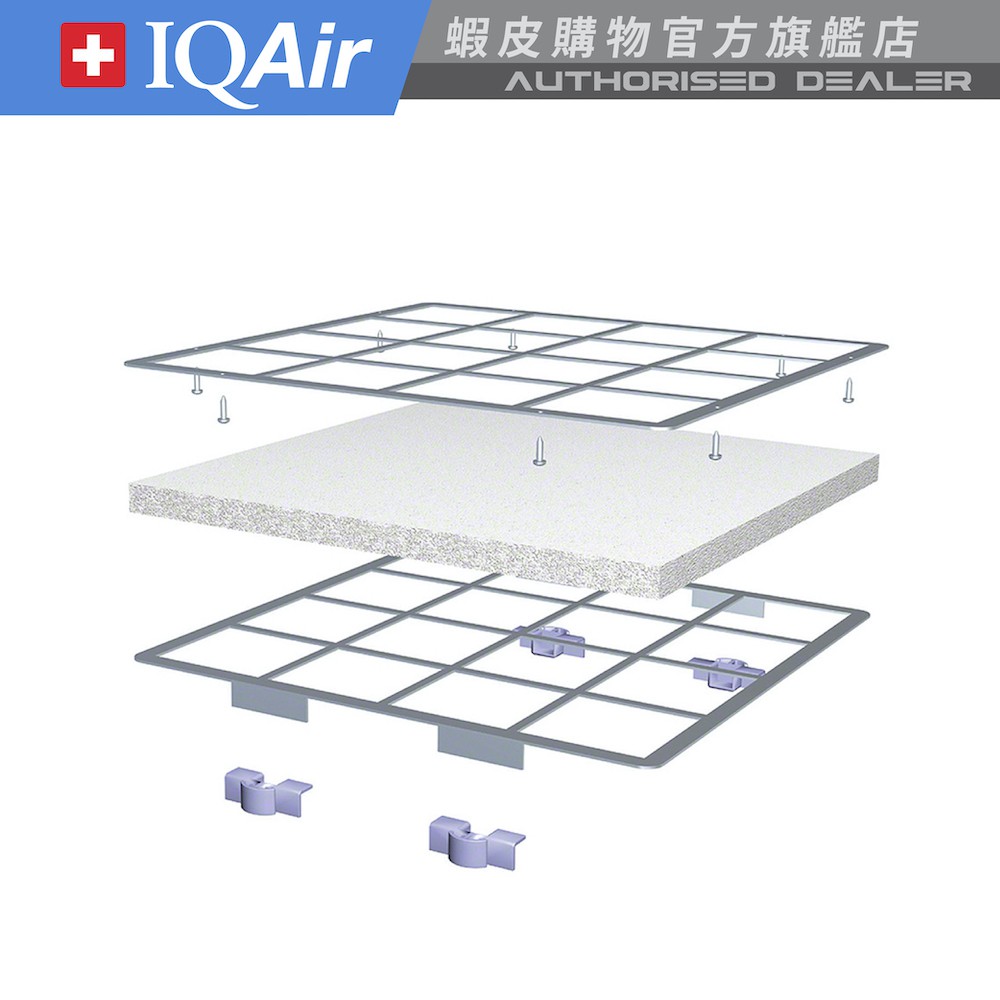 瑞士IQAir PF40 Kit 抗敏加強水洗式濾網（官方旗艦）| 清淨機專用，含安裝套件 | 蝦皮購物